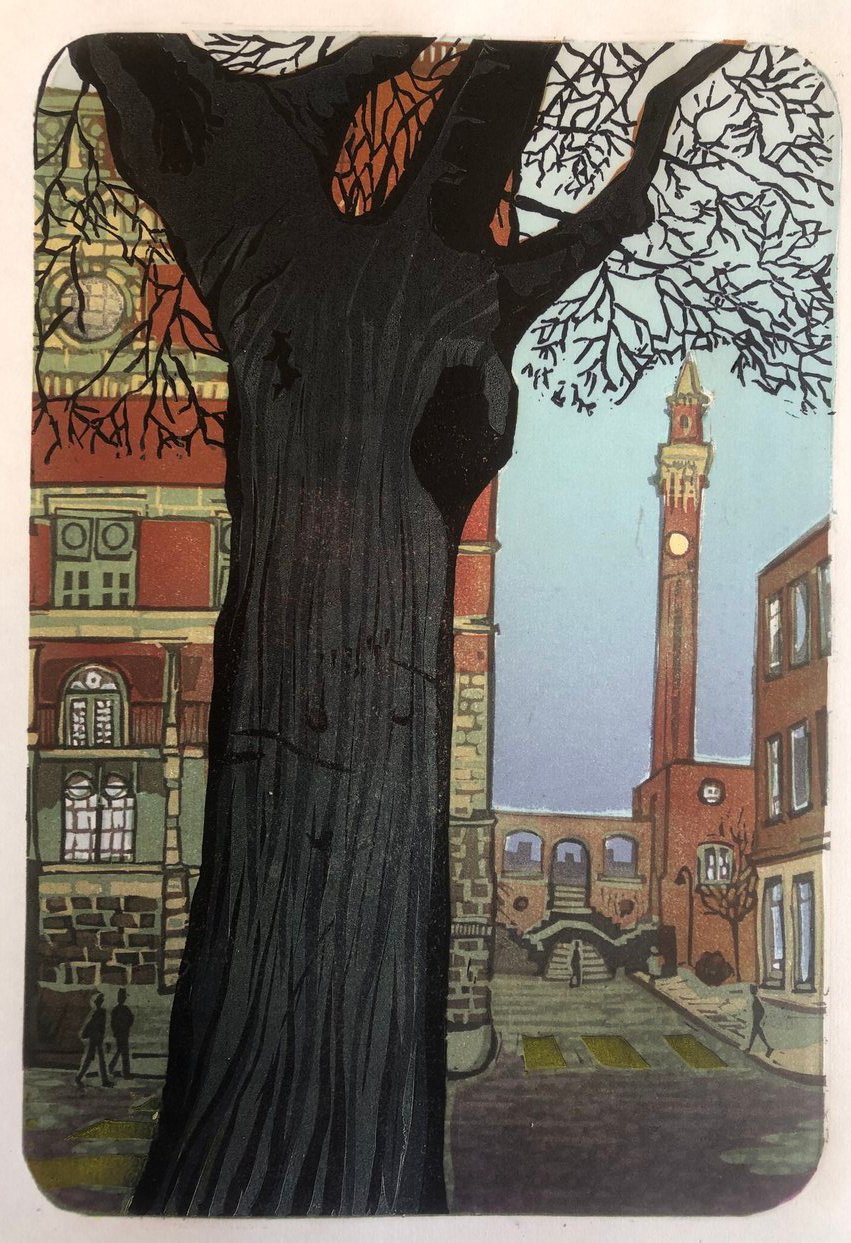 Old Joe and the Frankland Building – Mike Allison – Printmaker